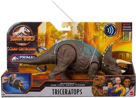 Dinossauro Jurassic World Com Som Triceratops Ruge E Ataca Mattel