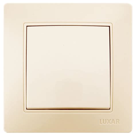 Выключатель LUXAR Novo с/у 1-клавиша кремовый, 250В 10А 4606400420217 ...