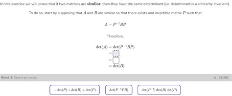 Solved This Exercise We Will Prove That If Two Matrices Are