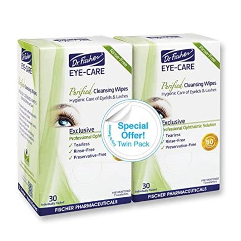 Dr Fischer Eyelid Wipes Eye Treatment For Blepharitis Makeup Remover