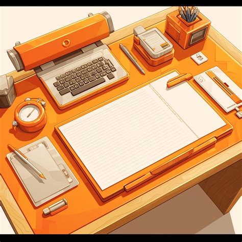 Mesa De Escrita De Vidro Moderna Vetor Premium