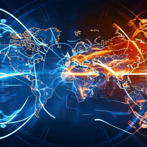 Navigating Cybersecurity Protecting Global Digital Infrastructure With Secure Locks Stock