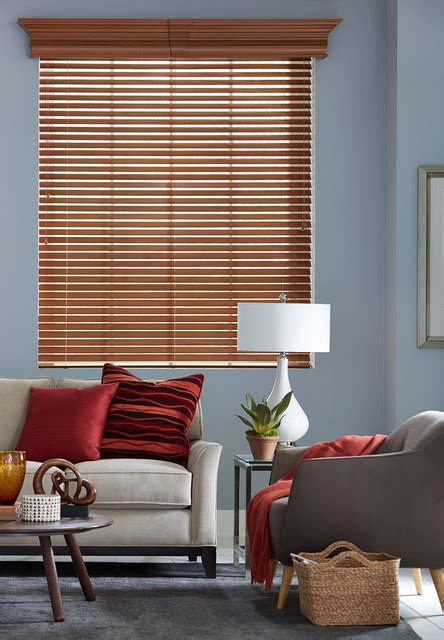 Custom Wood Blinds Contemporary Living Room Houston By Blinds