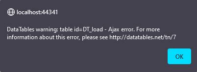 C DataTable Show Ajax Error While Return Json In NET MVC Stack Overflow