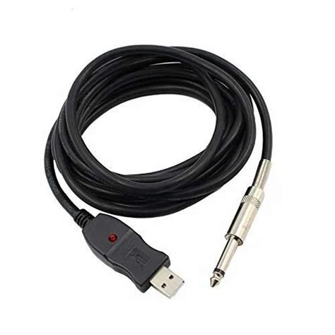 Usb To 6 35mm Jack 1 4 Mic Lead Audio Adapter Connector Microphone