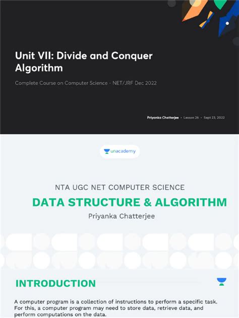 Unit Vii Divide And Conquer Algorithm With Anno Pdf