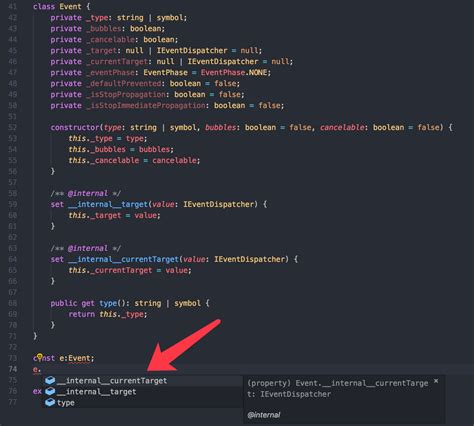 Observe Private And Protected In Jsdocs For Property Suggestions