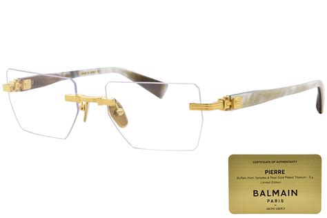 Balmain Pierre Bpx 150 Eyeglasses Rimless Rectangle Shape