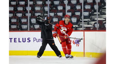 Photo Gallery Guy Gaudreau Joins Practice Calgary Flames