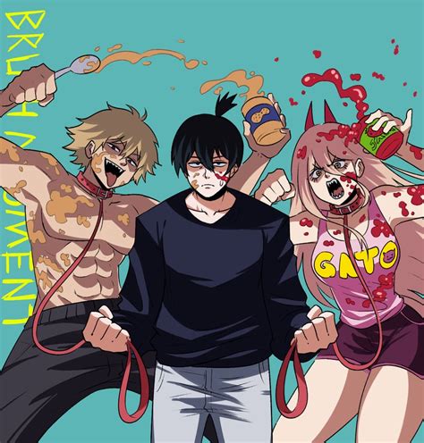 Power Denji And Hayakawa Aki Chainsaw Man Drawn By Tina Fate Danbooru