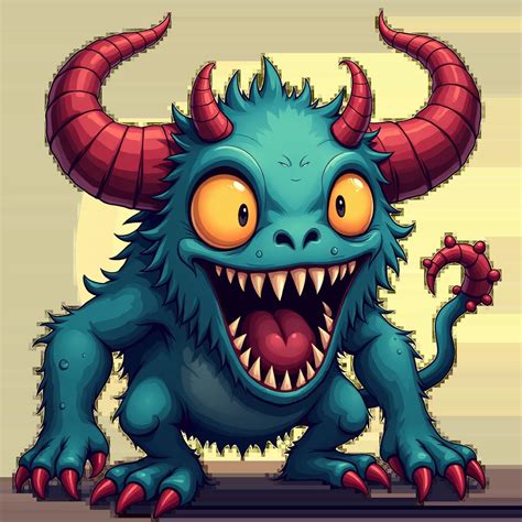 Fierce Horned Monster Freepngzone