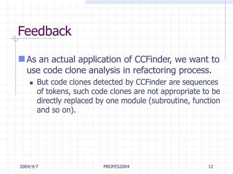 Refactoring Support Based On Code Clone Analysis Ppt Download