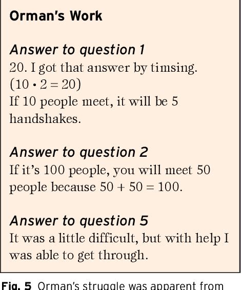 Figure 5 From The Handshake Problem And Preassessing Practice Standard