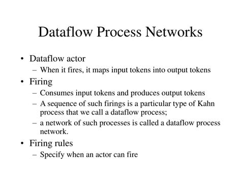 ppt dataflow process networks powerpoint presentation free download