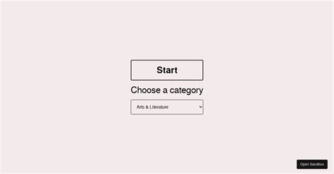 Quiz Codesandbox