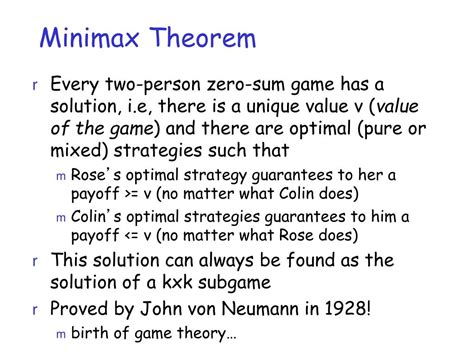 Ppt Game Theory Introduction And Applications To Computer Networks