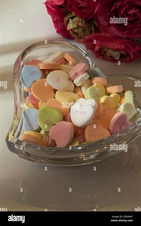 Candy Conversation Sweethearts Are An Iconic Part Of Valentine S Day United States Stock Photo