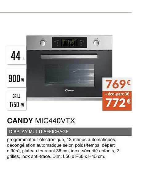 Promo Candy Mic440vtx Chez Copra Icatalogue Fr