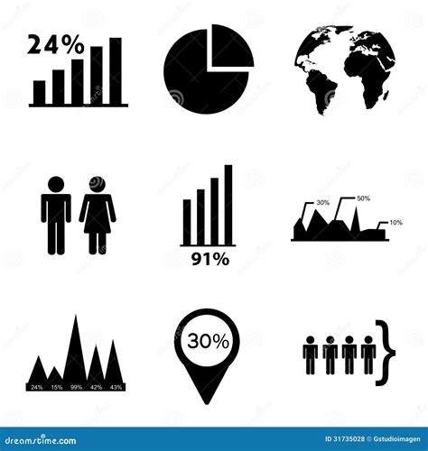 Statistics Icons Vector Illustration 40981276
