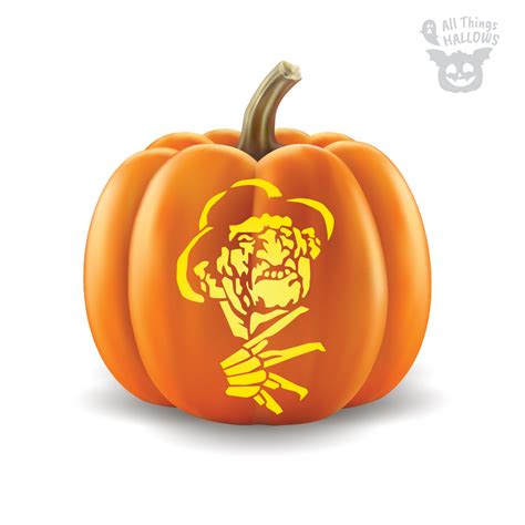 Freddy Krueger Pumpkin Stencil Allthingshallows