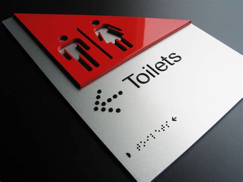2 Colour Acrylic Braille Signs Braille Sign Supplies