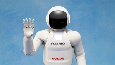 Hondas Humanoid Asimo Robot Waves Goodbye