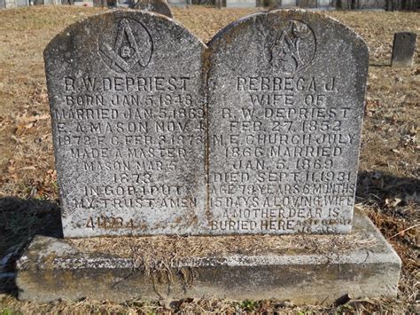 Rebecca Jane Westbrooks Depriest 1852 1931 Homenaje De Find A Grave