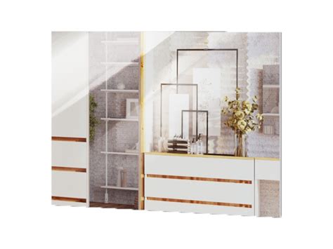 Купить Зеркало навесное секция №1 НКМ Дубай в Ростове на Дону отличные цены на зеркала