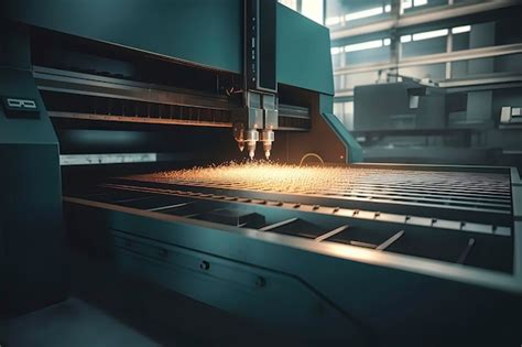Premium Ai Image Cnc Laser Cutting Machine Ai Technology Generated Image