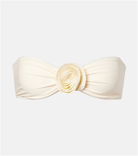 Bikini Oberteil Rosette In Weiß Same Mytheresa