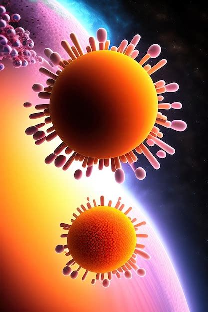 Premium Ai Image Molecule Of Virus