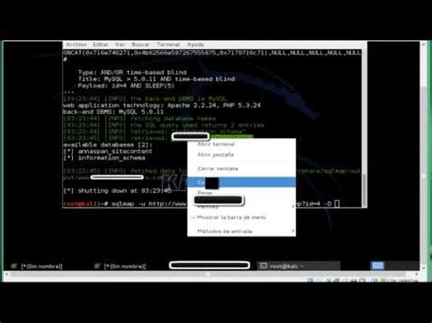Sql Injection paso a paso con Kali linux | Administración de sistemas, redes y seguridad