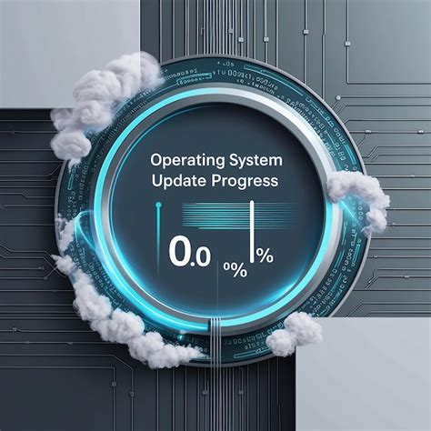 Operation System Update Progress Data Synchronize Process And Installation Program Web Landing