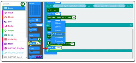 OSOYOO Robot Car For Micro Bit Lesson IR Avoid Obstacle Osoyoo