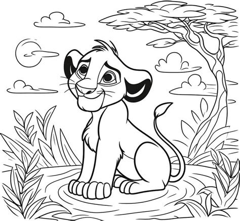 Cùng Bé Tô Màu Tranh Vua Sư Tử Simba Nuôi Dưỡng Sáng Tạo Eq Và Giá