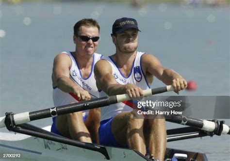 Matija Pavsic And Andrej Hrabar Of Slovenia In Action In The Mens News Photo Getty Images