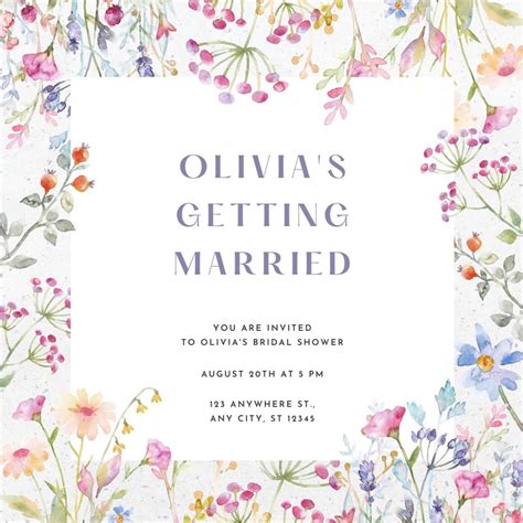 Free Custom Printable Bridal Shower Invitation Templates Canva