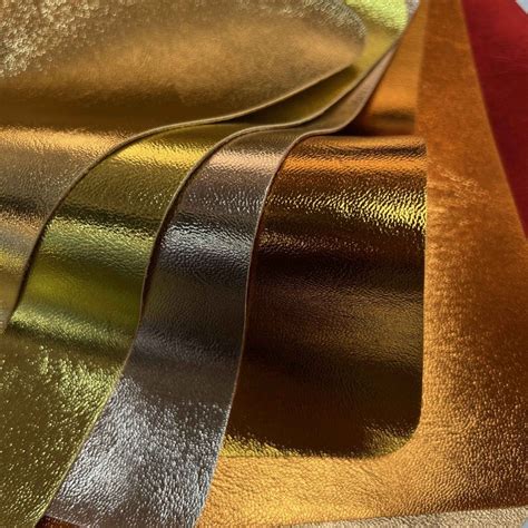 Holographic Lichi Laser Leather Pu Fabric Iridescent Shiny Leather For