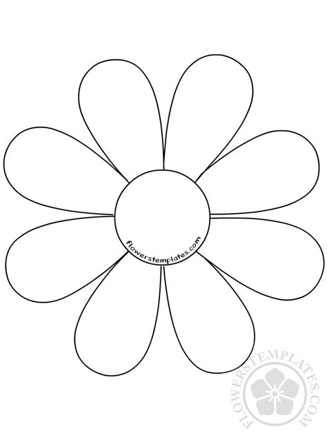 Daisy Shape Design Flowers Templates