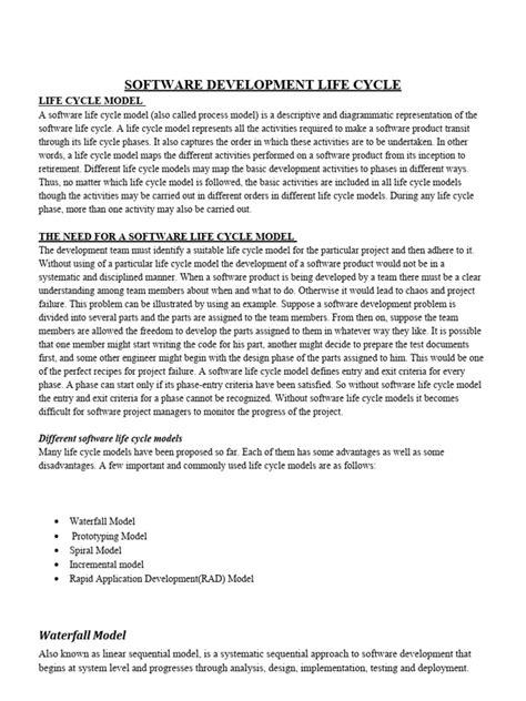 Software Development Life Cycle For Moodle Pdf Software Development