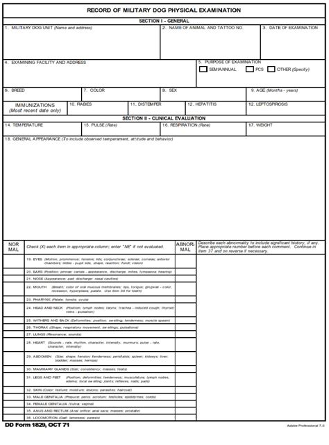 Dd Form 1929 Printable Form 2025