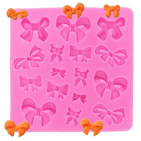 16pcs Bow Silicon Mould The Cake Way Pvt Ltd