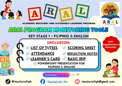 Aral Program Ppt Lessons And Monitoring Tools For Key Stage 1 Kaguro Ph