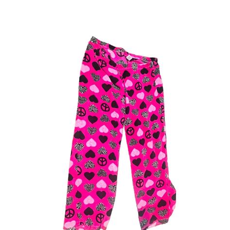 Y2k Emo Scene Pj Pants ⛧ Size L Super Cute Scene Depop