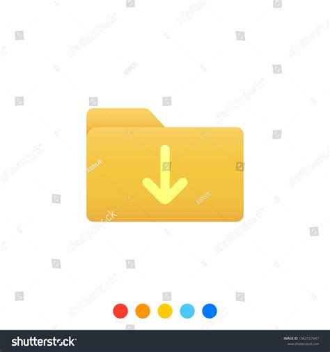 flat folder design elements download symbolfolder stock vector royalty