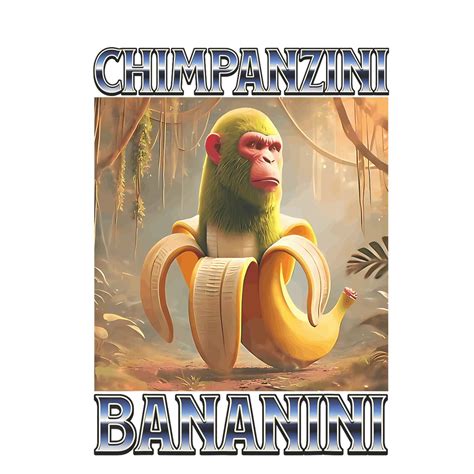 Chimpanzini Bananini Italian Brainrot Meme Png Digital Etsy