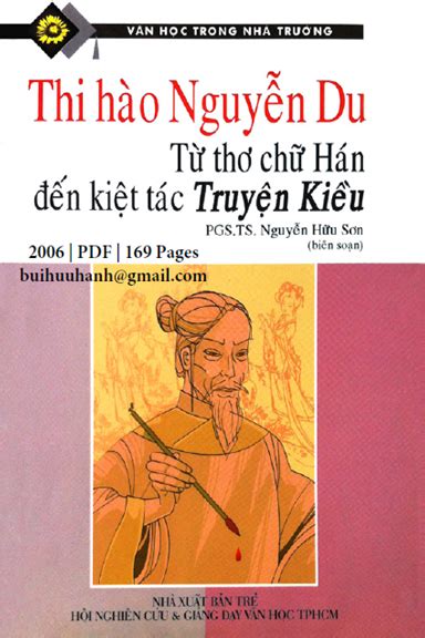 Thi Hào Nguyễn Du Từ Thơ Chữ Hán Đến Kiệt Tác Truyện Kiều Nxb Trẻ 2006