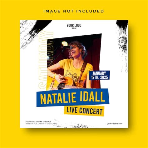 Premium Vector Social Media Post Live Music Festival For Social Media