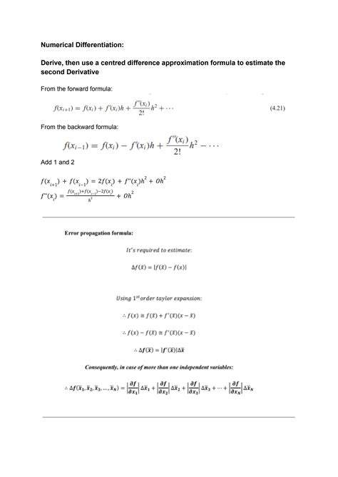 Solution Numerical Analysis Proofs Studypool