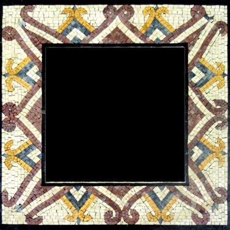 Roman Style Handcrafted Marble Mosaic Mirror Frames Tile Venice Mosaic